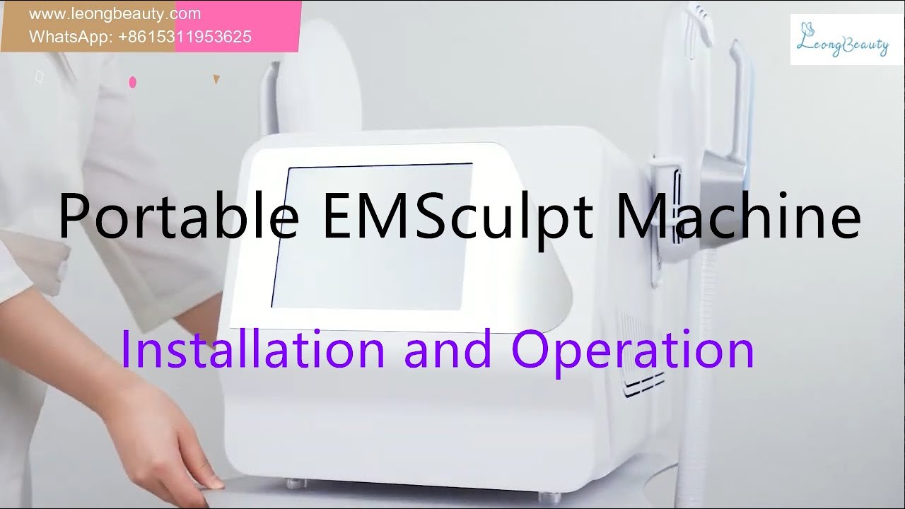 Portable EMSculpt Double Handle EMSlim Machine Installation and ...
