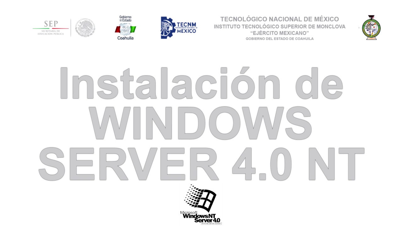 Cómo instalar Windows Server 4.0 NT en VirtualBox - YouTube