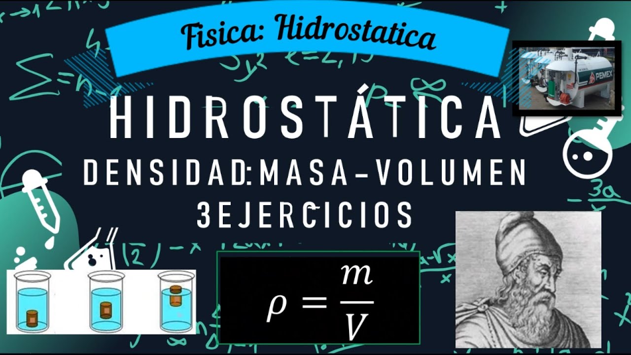 Hidrostática: Densidad, masa y volumen, FÓRMULA Y CONCEPTO - YouTube