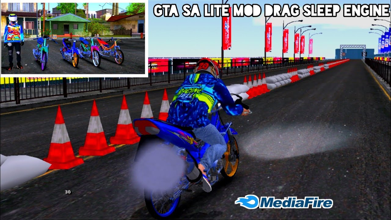 GTA SA LITE MOD DRAG SLEEP ENGINE - YouTube
