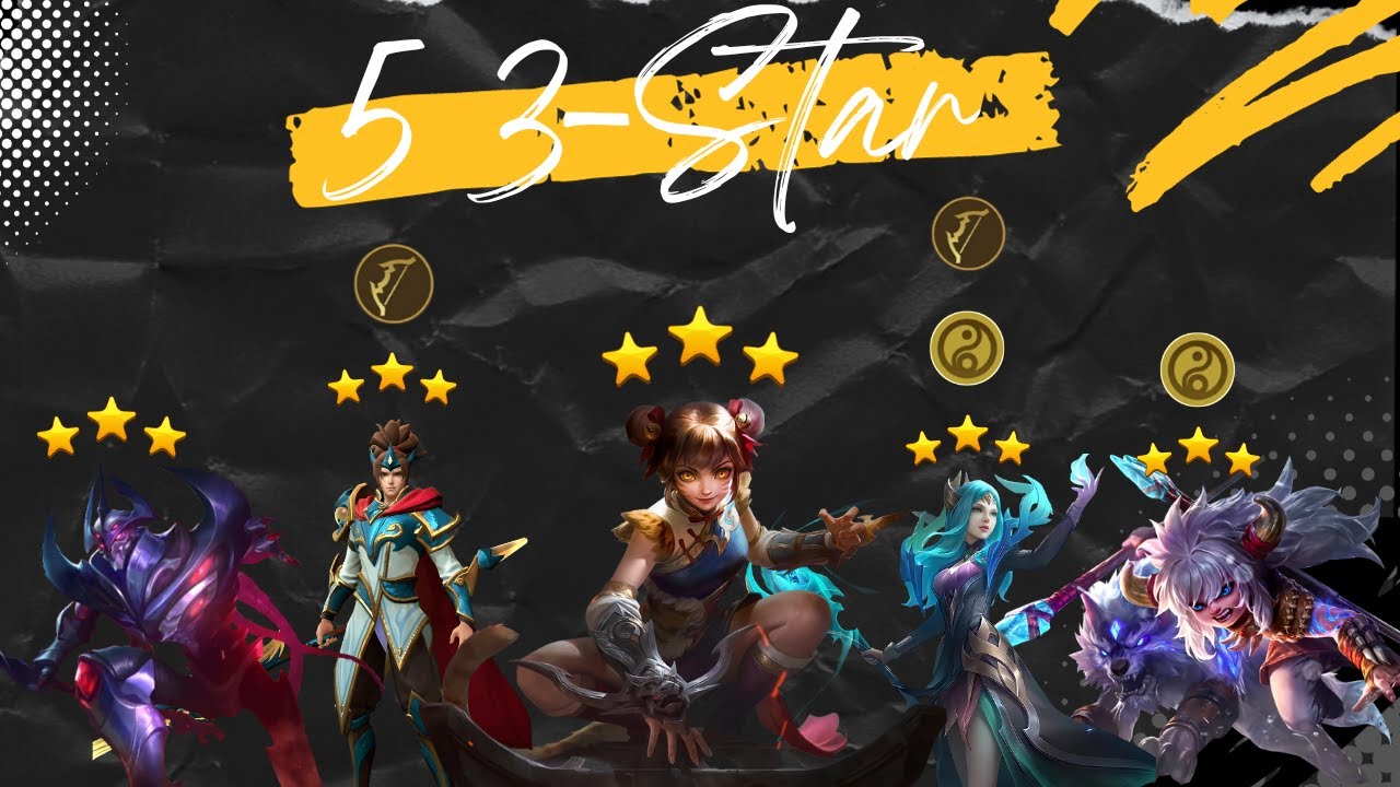 MAGIC CHESS GAME PLAY | FIVE 3-STAR HEROES INSANE LINE UP! 6 CADIA 6 ...