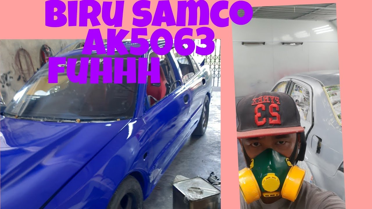 cat wira biru samco..mantapp. - YouTube