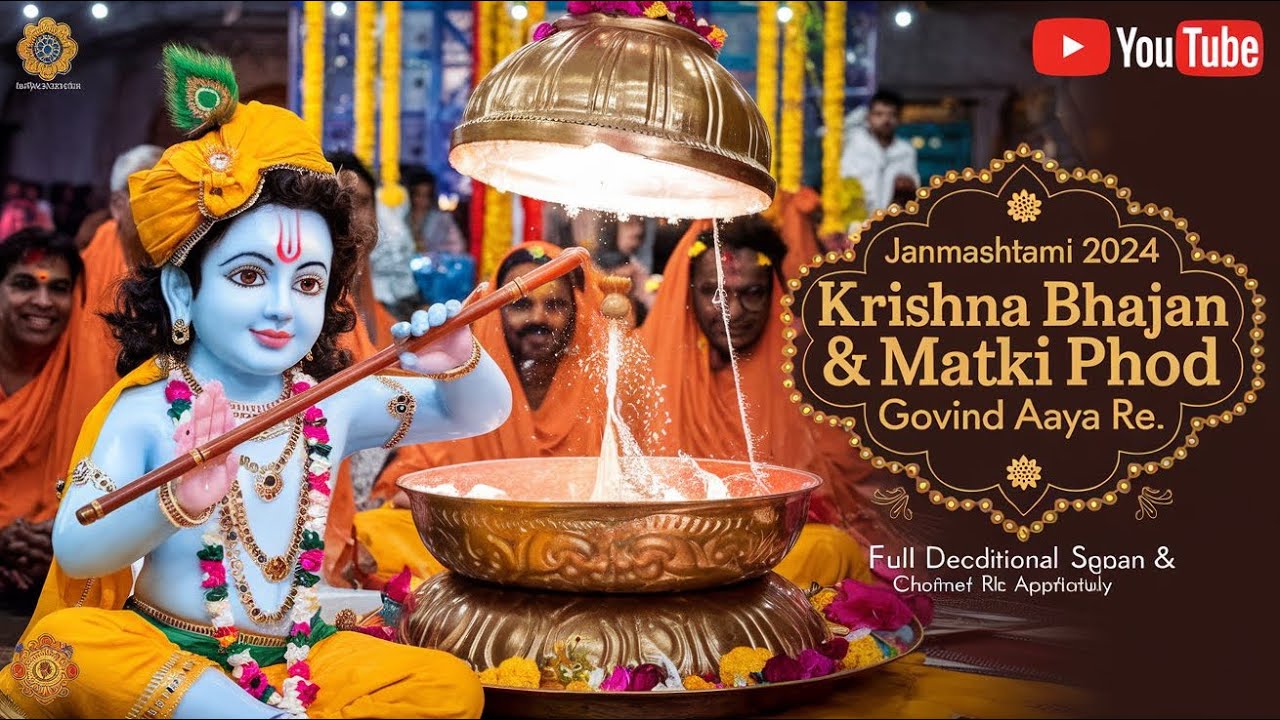 Janmashtami 2024 | Krishna Bhajan & Matki Phod | Govind Aaya Re - Full ...