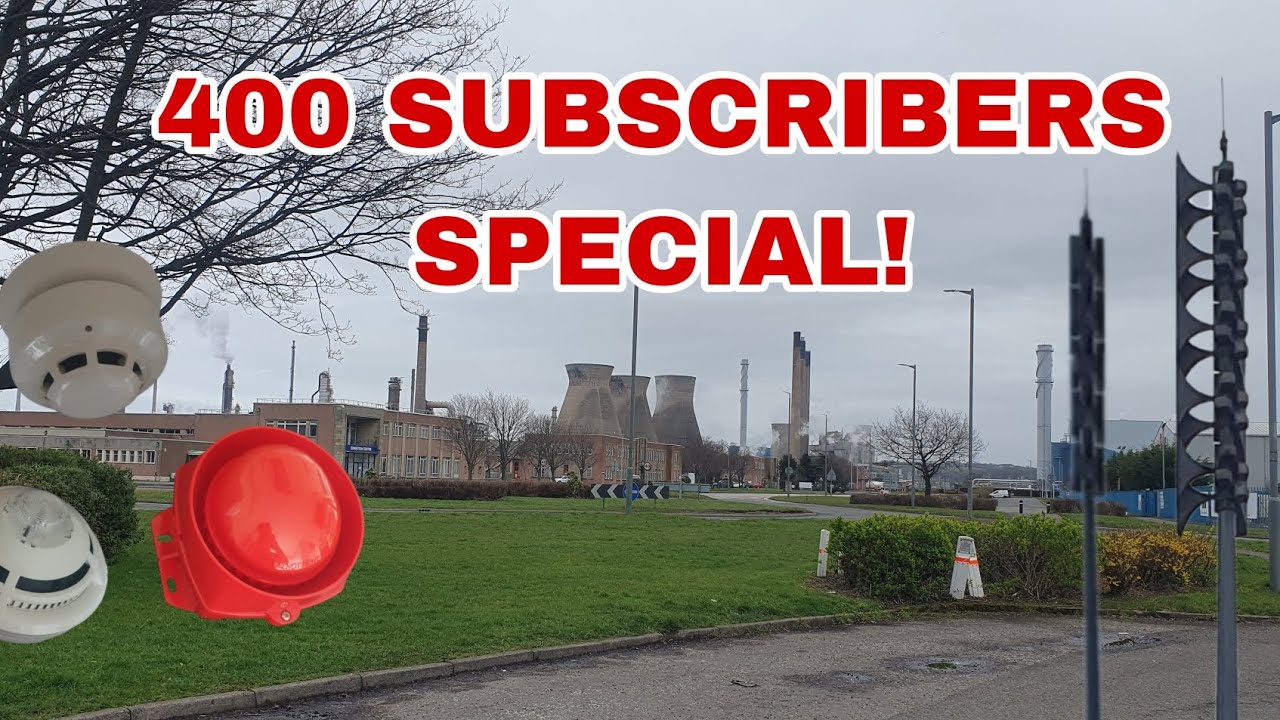 Grangemouth weekly siren test/fire alarm updates ft.@thunderchild2756 ...