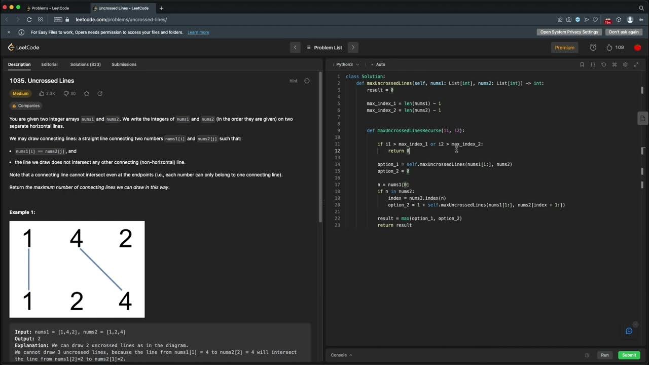 Pomodoro Joe - LeetCode 1035 - med - - YouTube