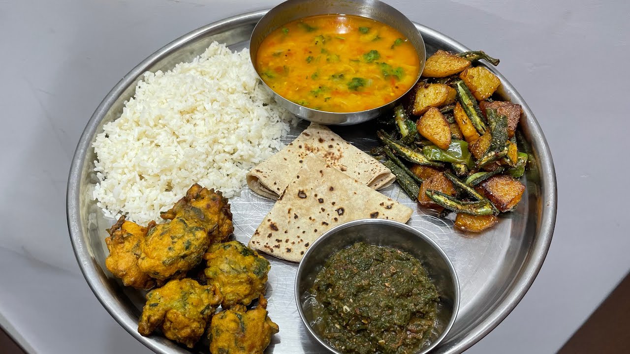 Special Veg thali recipe-How to make simple & tasty veg thali-वेज थाली ...