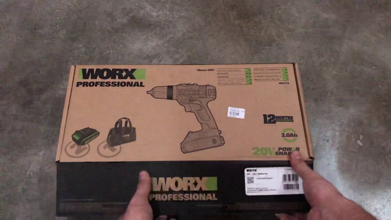 (Unboxing) WORX WU172 cordless driver 20V 2.0Ah TA Hardware and ...