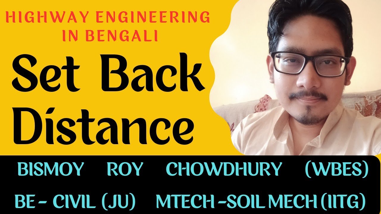18. Setback distance for single and multi lane road || Highway ...