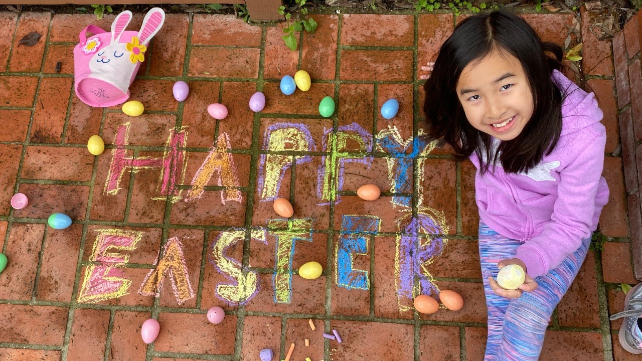 Family Memo - Our Easter Egg hunt in the backyard and DIY egg ...