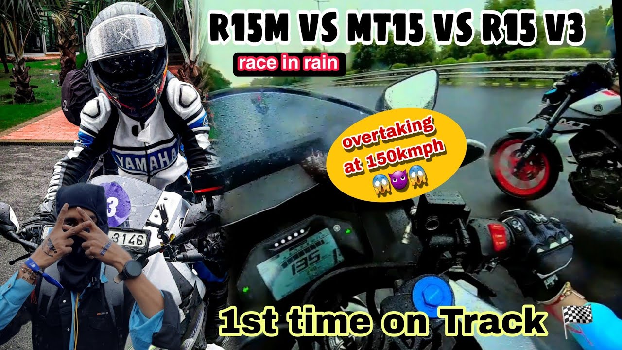 1st time on track with R15M v4 . My first experience 😍👌 @crazystroller ...