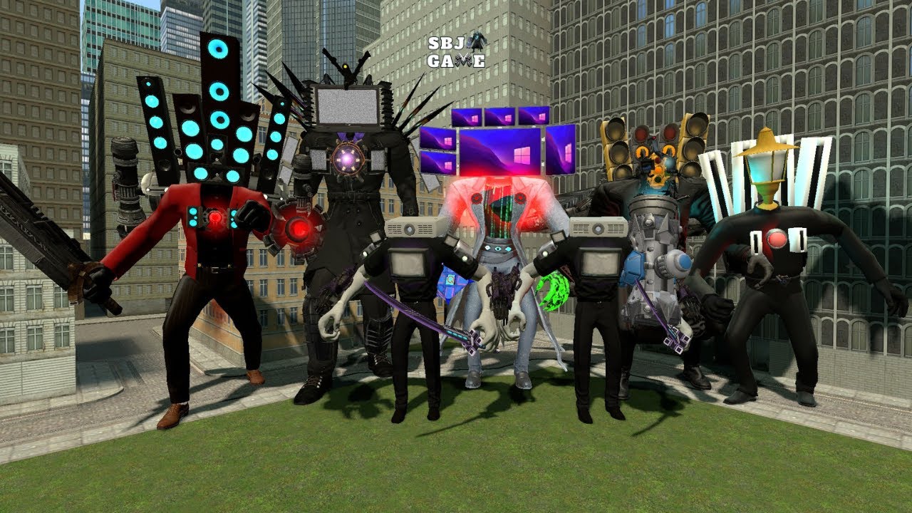 PC MAN, SPEAKERMAN, TV MAN, TRAFFIC LIGHT MAN VS SKIBIDI TOILET G MAN ...