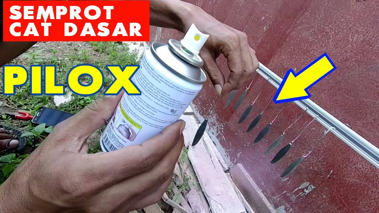 COBA PAKE PILOX... HASIL OK | METAL JIG SPRAY PAINT EPOXY - YouTube