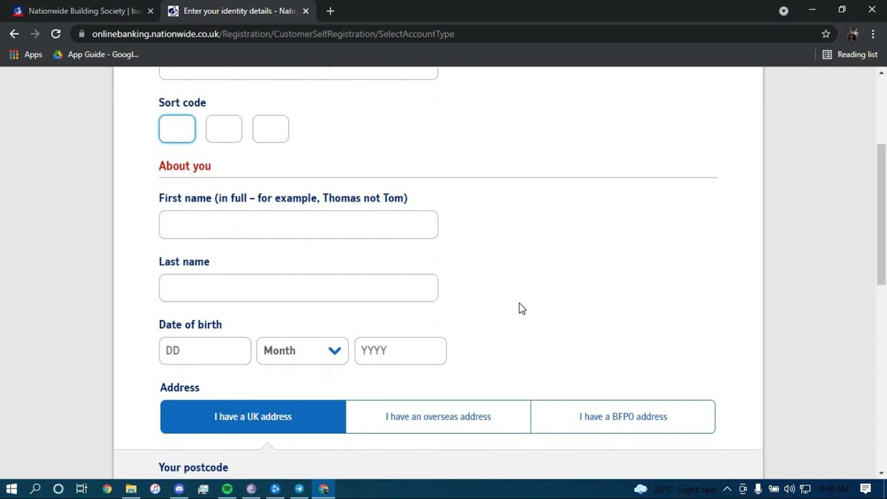 Nationwide Building Society: Create Account | Enroll Nationwide ...