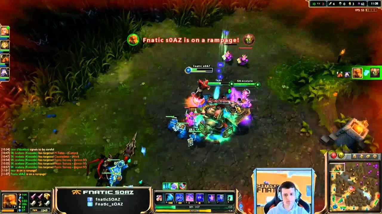 Fnatic sOAZ Godlike Lee Sin Top Plays (HD) - YouTube