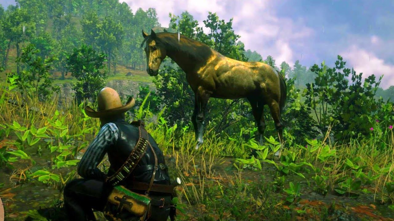 Red Dead Redemption 2 (PS5) GOLDEN TURKOMAN HORSE - FAMGameplay - YouTube