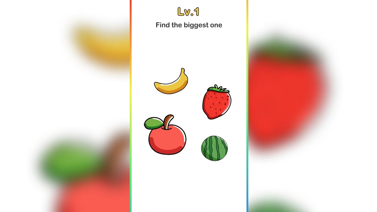 Brain Out level 1 - Find the biggest one - YouTube