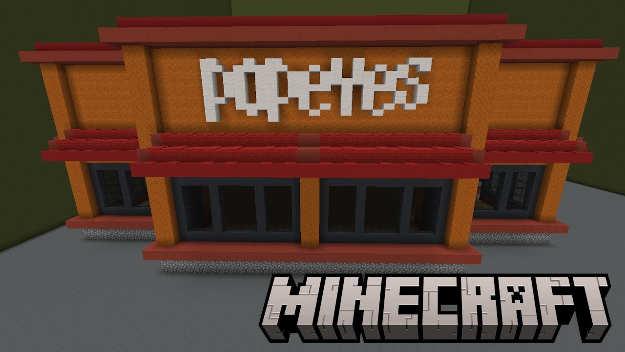 Minecraft how to build Popeyes - YouTube