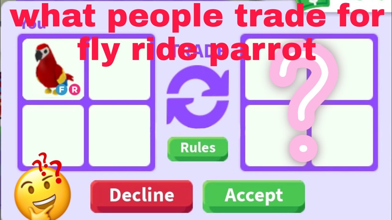What people trade for fly ride parrot🦜|SivkhingThegammer YT - YouTube
