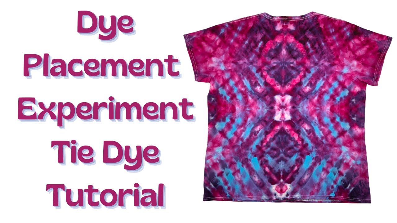 Tie-Dye Designs: Dye Placement Experiment Diagonal Pleated Ice Dye ...