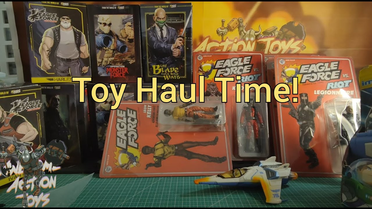 1:18 scale action figure heavy toy haul - Eagle Force! - YouTube