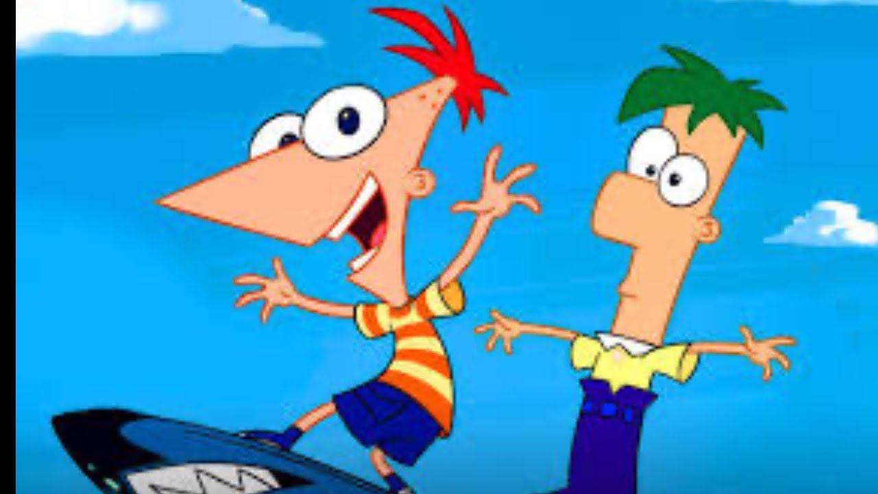 Phineas turns his head back to a triangle #phineasandferb #triangle # ...