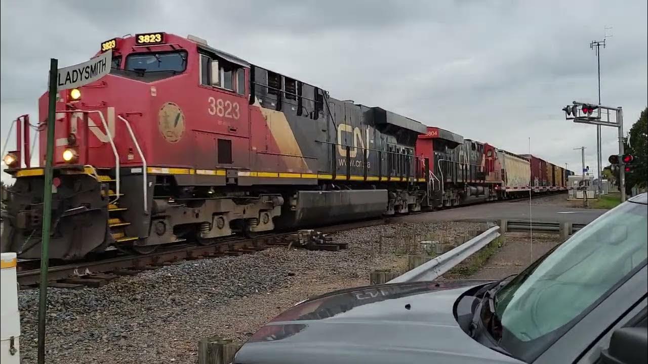 CN 3823 M344 at Ladysmith feat @the_atsf_railfan2926 on 10-8-23 - YouTube