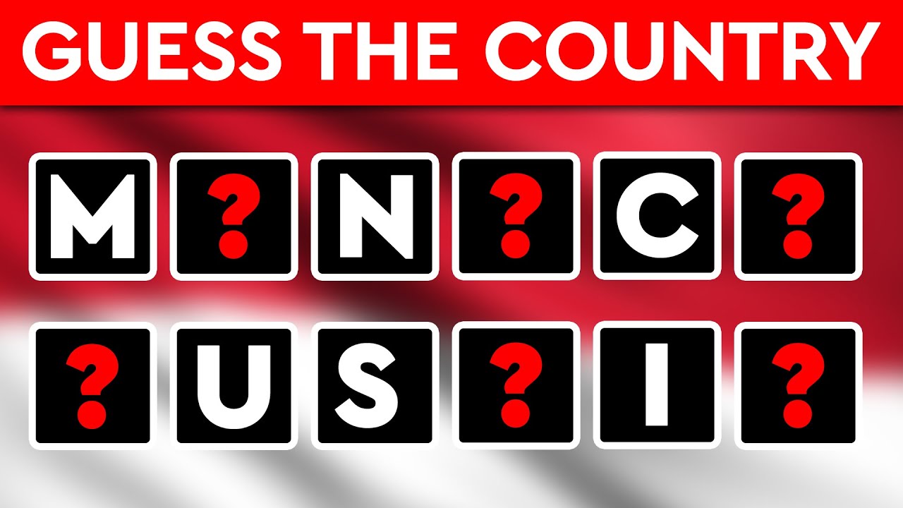 Guess the Country Name with Missing Letters | Countries Around the ...