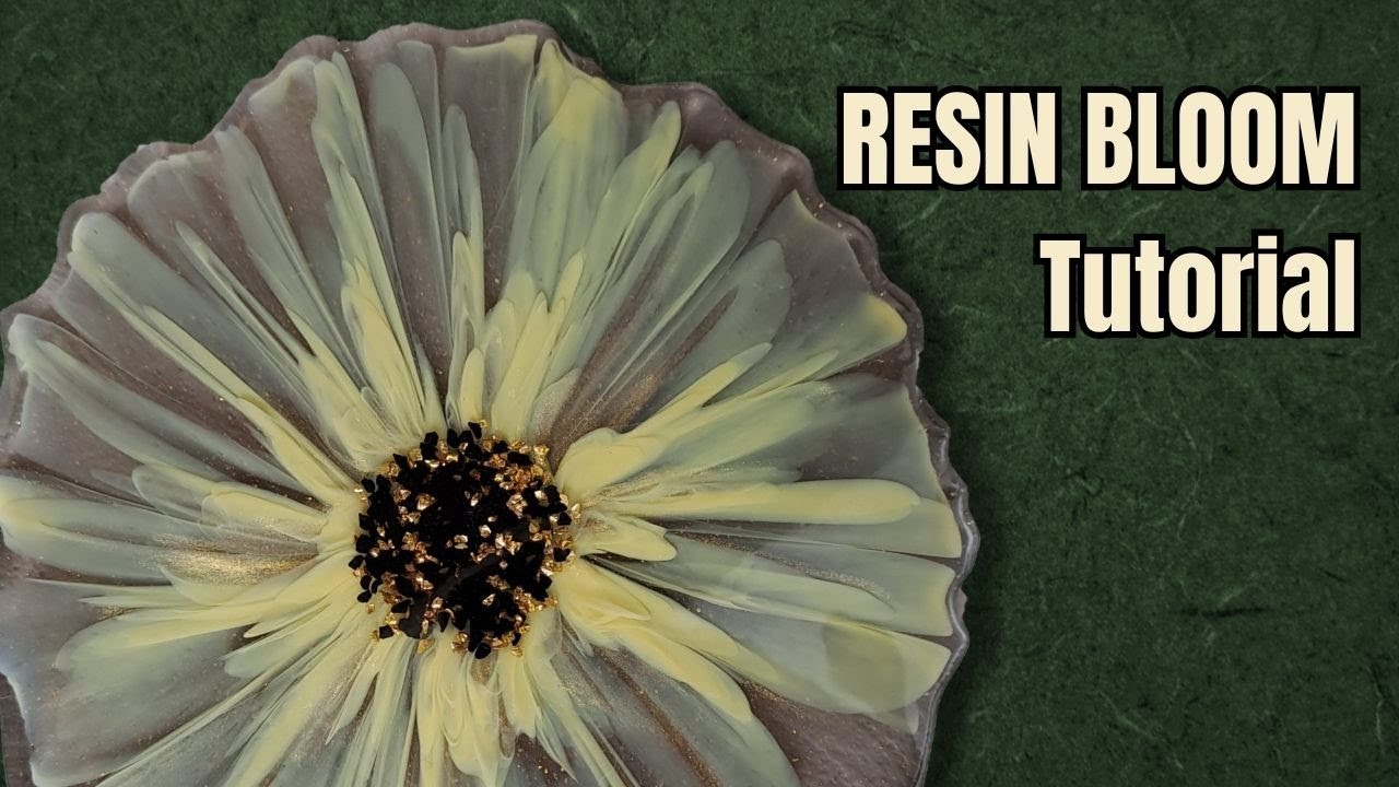 RESIN BLOOM Tutorial "Sunflower" - YouTube