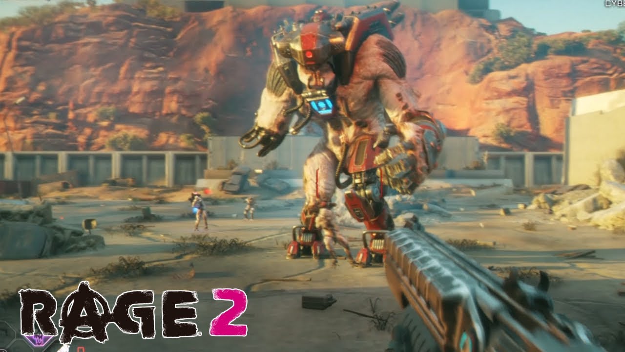 RAGE 2 - Cyber Crusher Boss Fight | PS4 Gameplay - YouTube