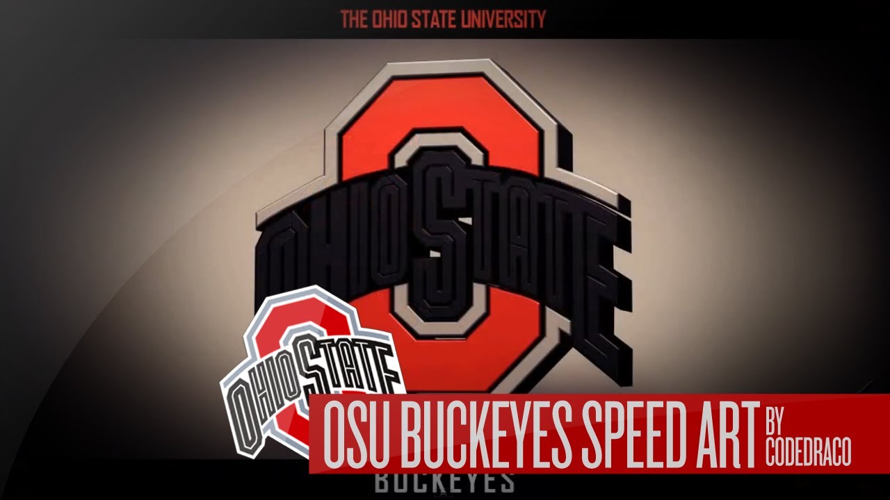 Speed Art: OSU Buckeyes 3D Logo | By CodeDraco - YouTube