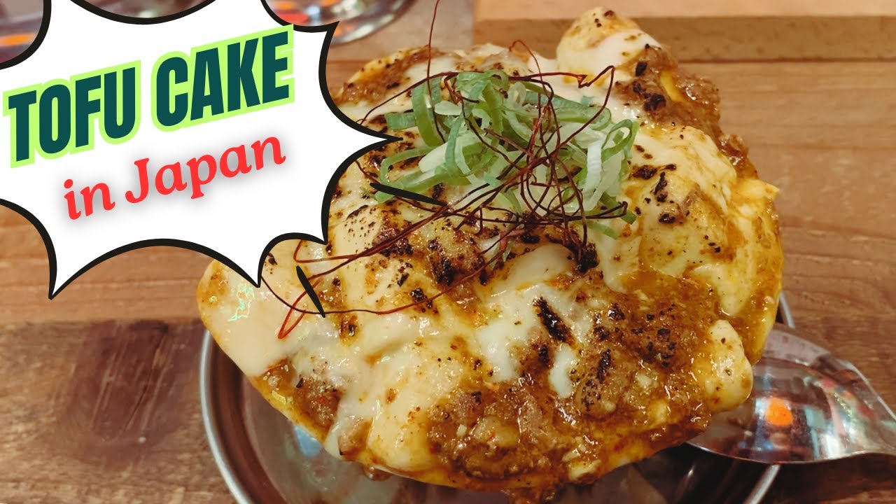 Irresistible Cheesy Tofu Cake with Savory Miso Meat Sauce - YouTube