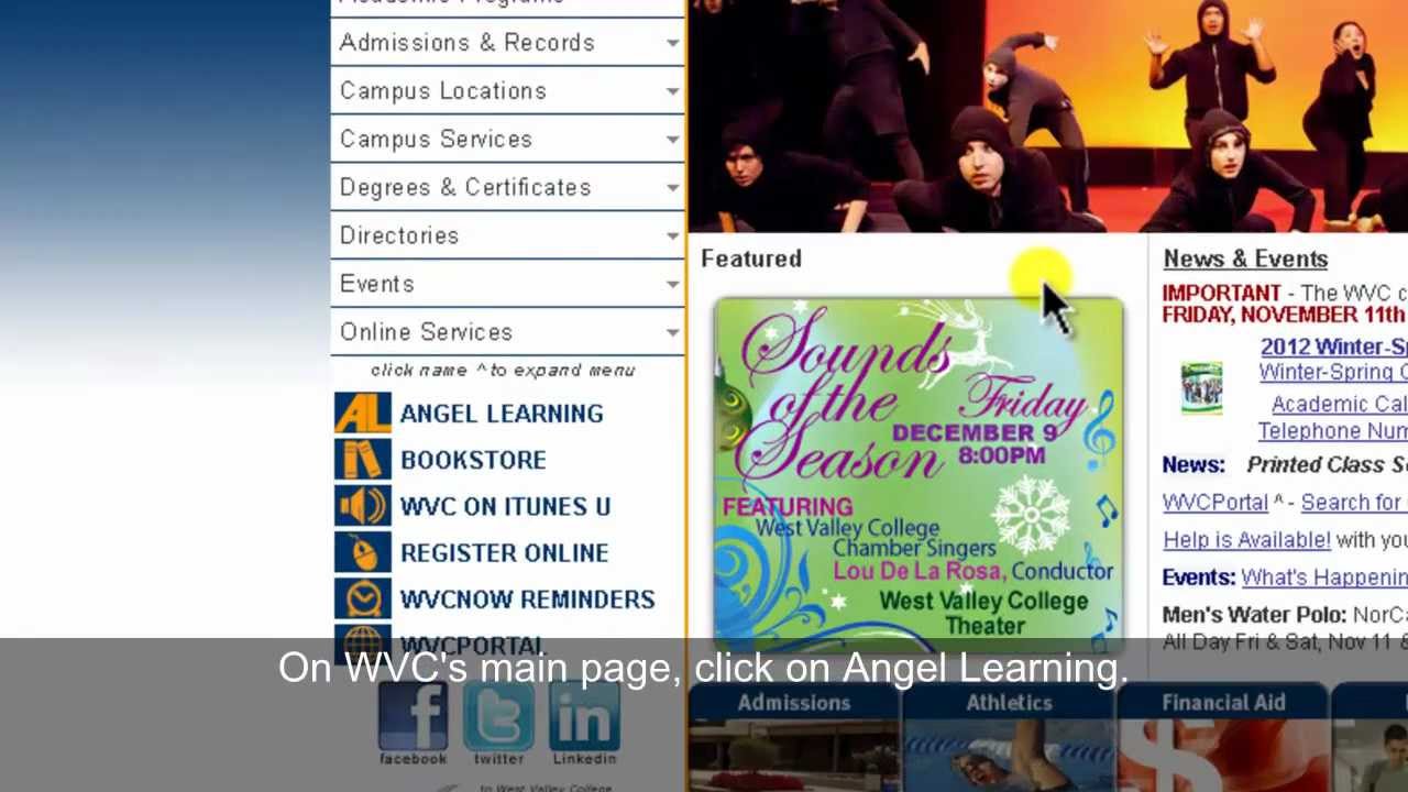 Checking grades on Angel Learning - YouTube