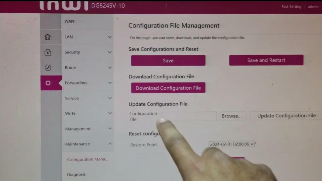 unlock & config huawei dg8245v-10 inwi comme point d'accès et routeur adsl iam 0657224987 - YouTube