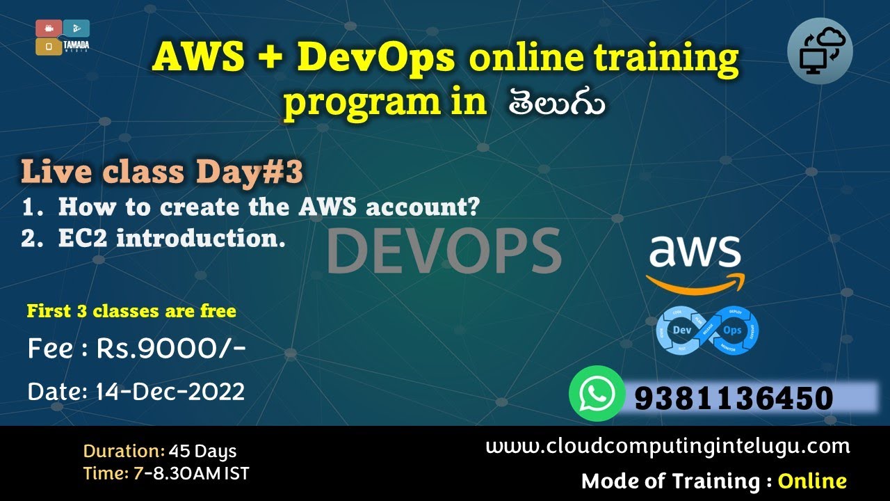 Live class Day#3 | AWS DevOPs Training 14-Dec-2022 | Cloud Computing In ...
