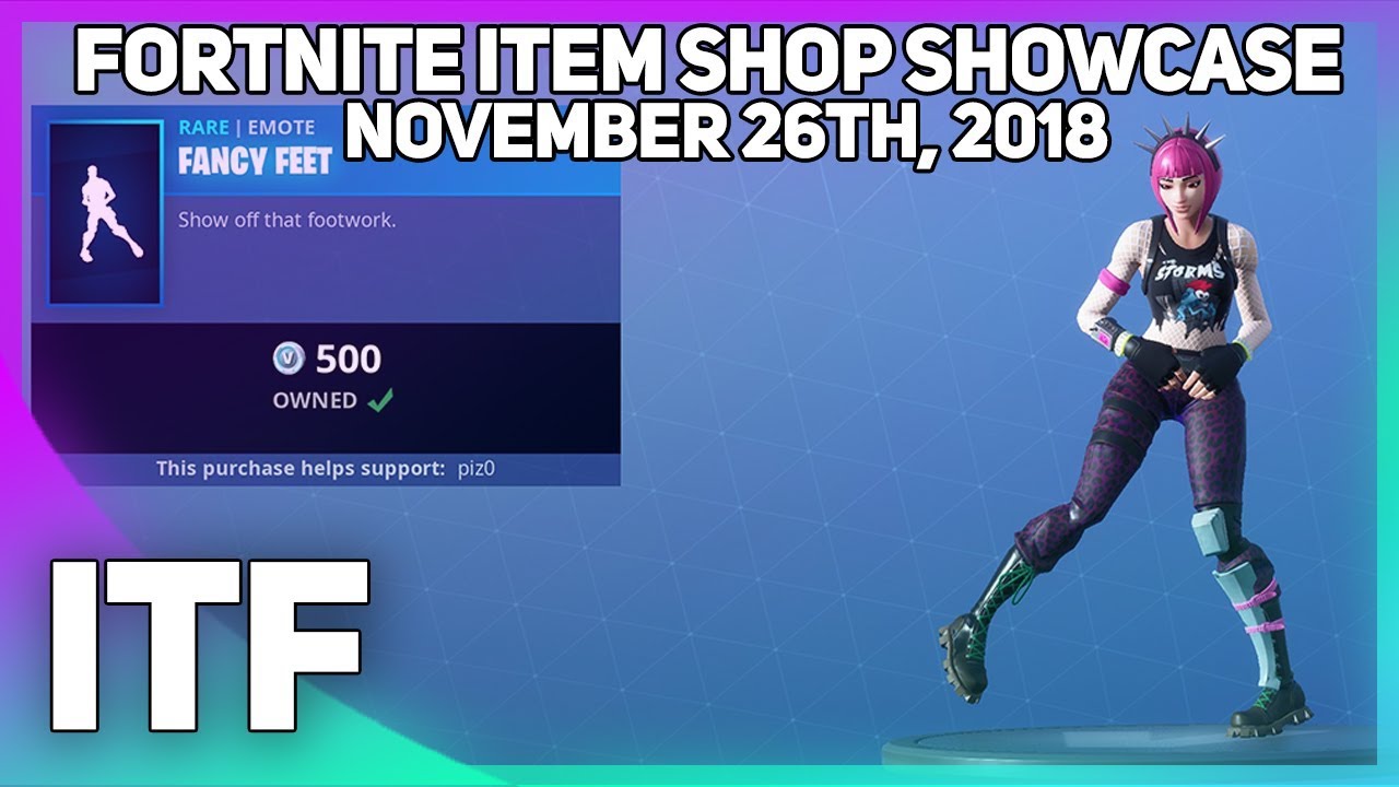 Fortnite Item Shop FANCY FEET IS BACK! [November 26th, 2018] (Fortnite ...