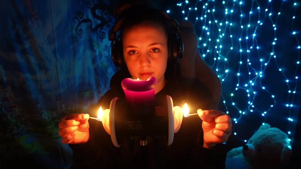 ASMR - Playing with fire - Lighting matches and candles - Super cozy ...