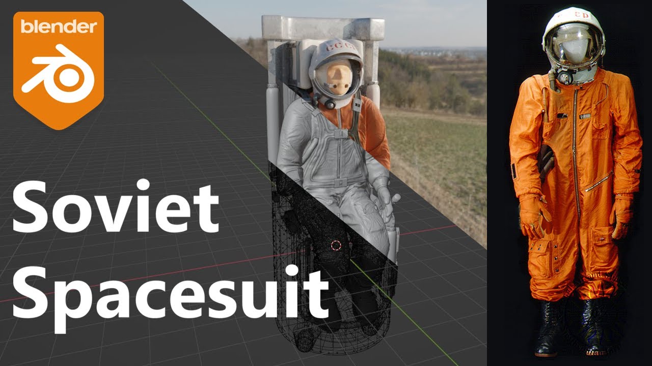 Soviet Spacesuit in Blender | Timelapse - YouTube