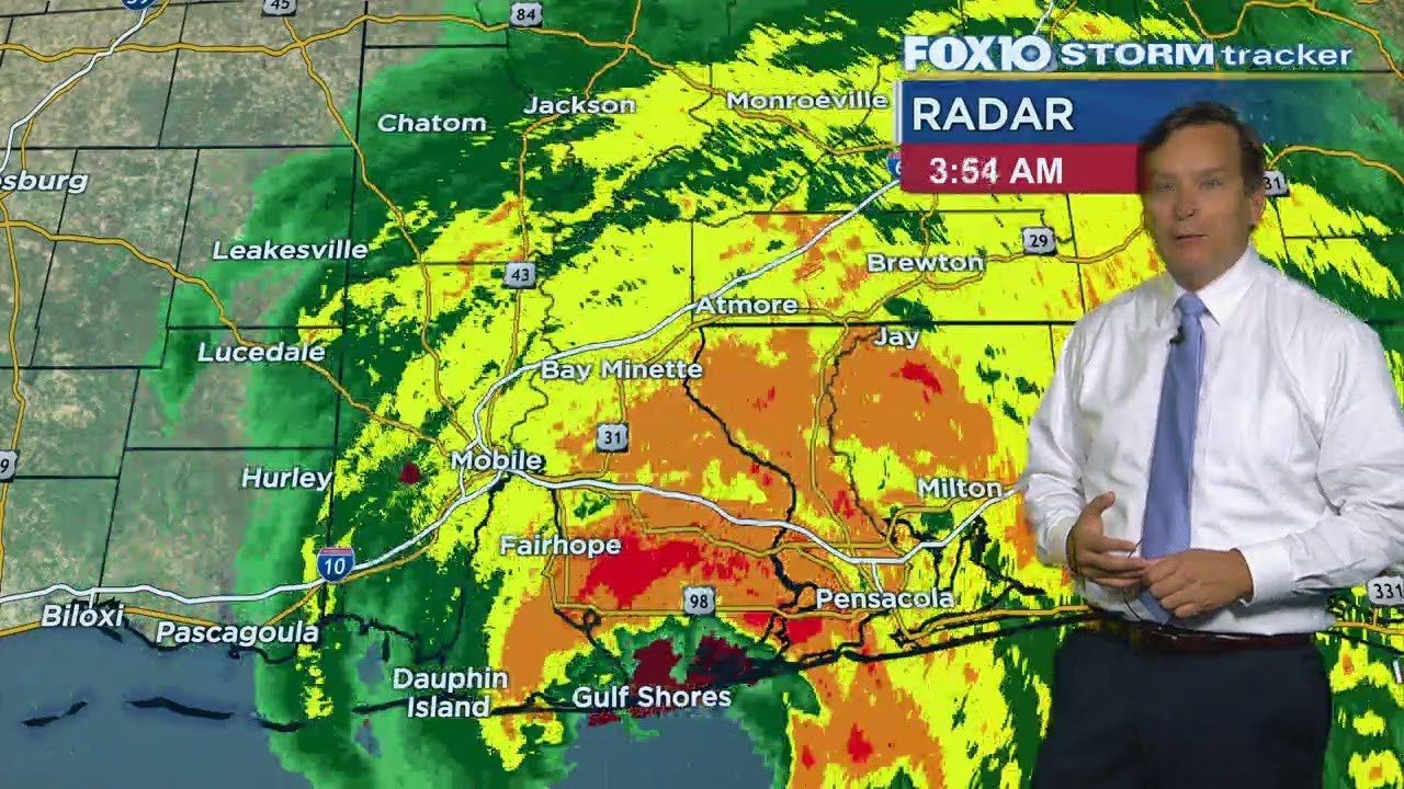 Hurricane Sally Landfall near Gulf Shores Alabama as a Category 2 with ...