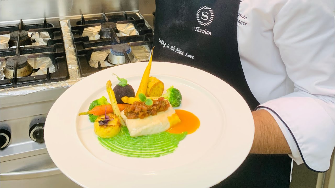 My food presentation pan seared sea bass with polenta … - YouTube