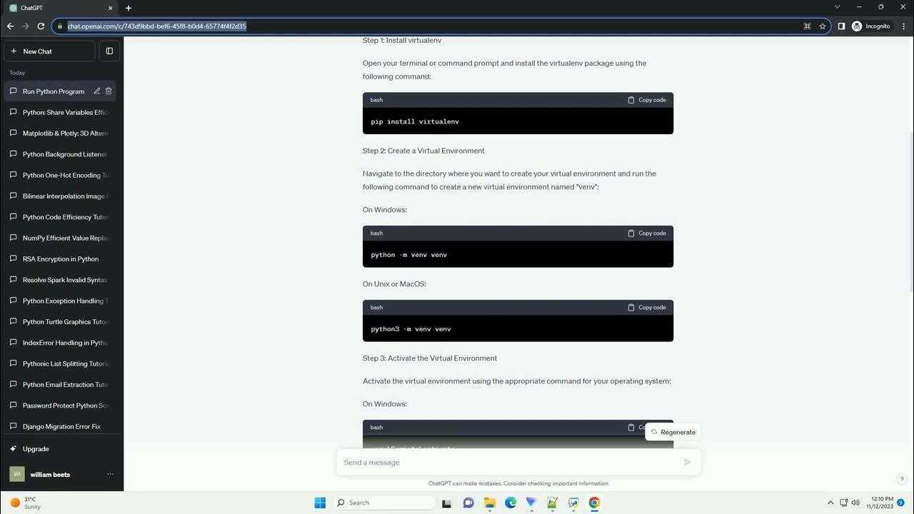 Running A Python Program Command Without Installing It Youtube