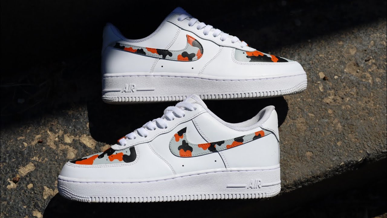 Custom Af1 "Camo" - YouTube