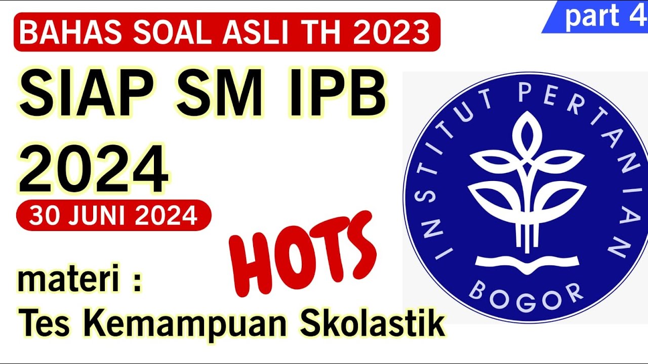 SM IPB 2024 (Soal Asli SM IPB 2023) HOTS ! AUTO MUDENG #4 - YouTube