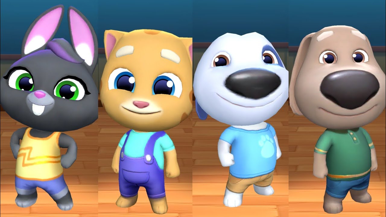 Talking Tom Time Rush Gameplay - Becca Vs Ginger Vs Hank Vs Ben #47 ...