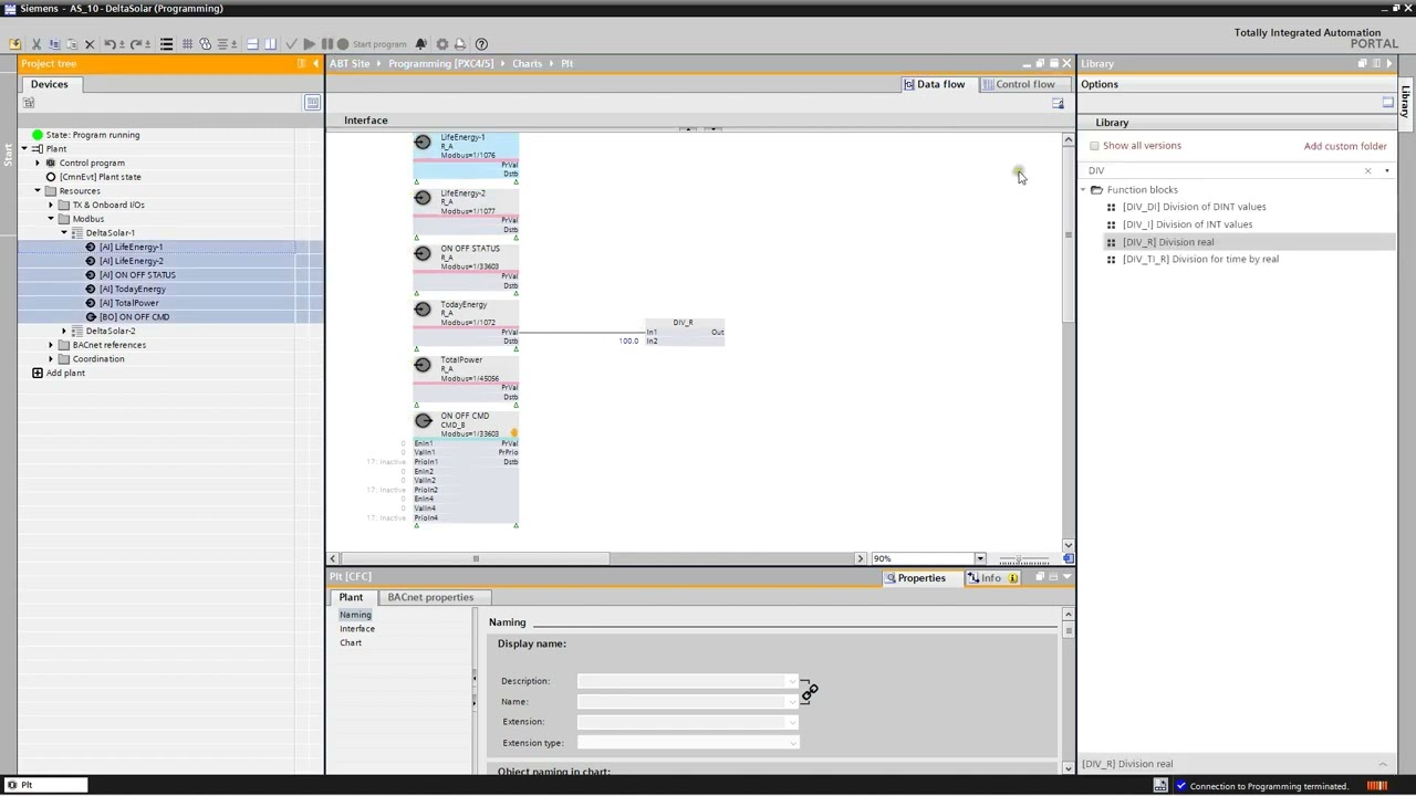 PXC4 RS 485 DEVICE LIVE DATA CALCULATION - YouTube