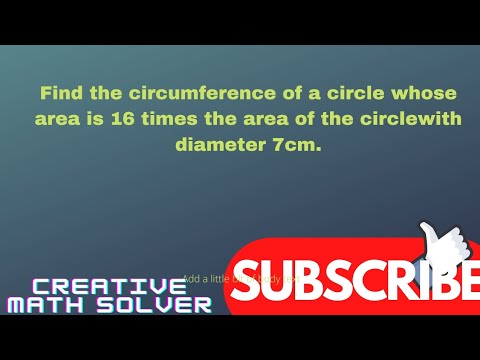 Find the circumference of a circle whose area is 16 times the area of ...