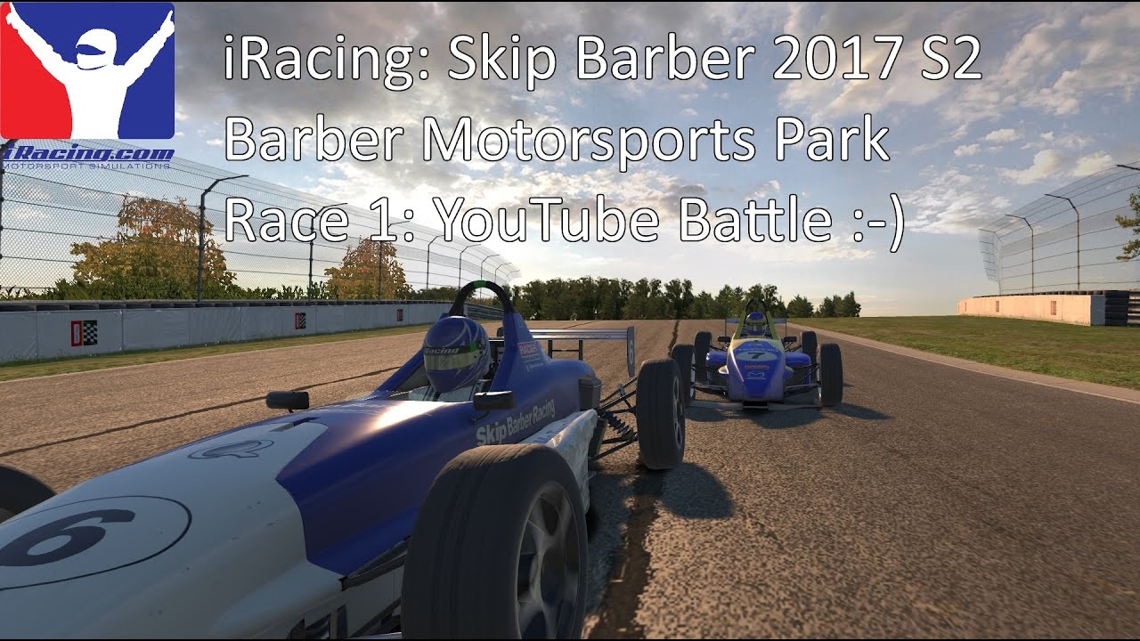 iRacing: Skip Barber - Barber - Race 1: YouTuber Battle - YouTube