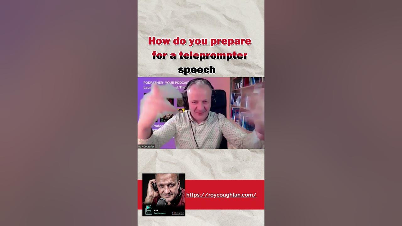 How do you prepare for a teleprompter speech - YouTube
