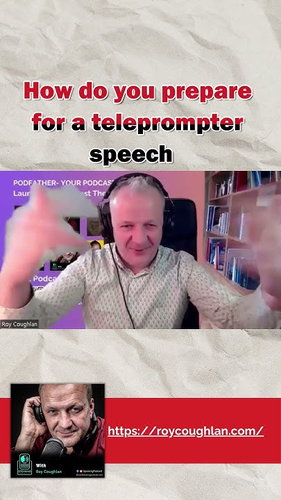 How do you prepare for a teleprompter speech - YouTube
