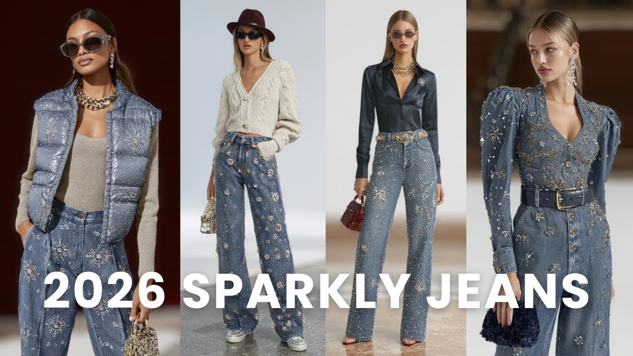 💎👖 2026 Embellished Jeans Trends Sparkly Denim Glow-Up + Easy Holiday ...