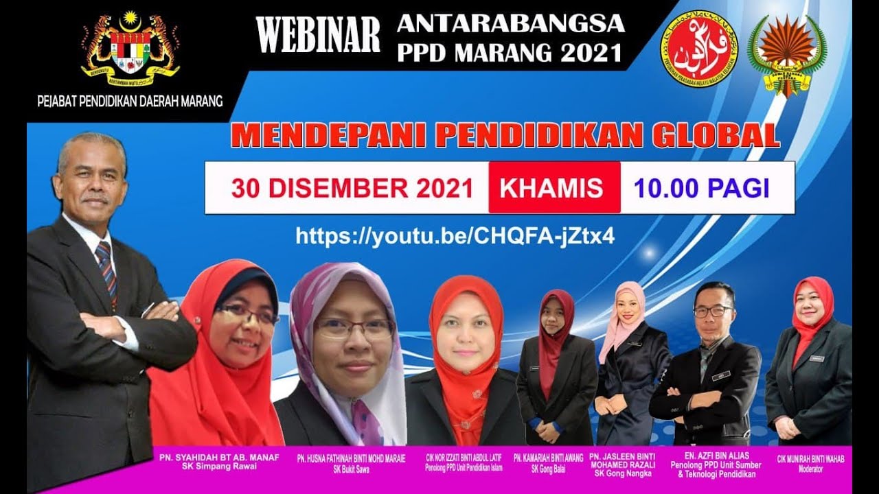 WEBINAR ANTARABANGSA PPD MARANG (SESI 2) Link Terkini: https://youtu.be ...
